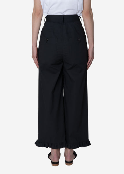 Air Stretch Typewriter Frill Pants in Black – Greed International ...